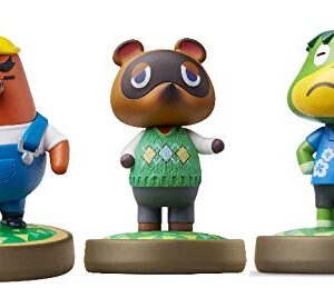 Mr. Resetti - Tom Nook - Kapp'n - Amiibo (Animal Crossing Series) for Nintendo Switch - WiiU, 3DS 3 Pack (Bulk Packaging)