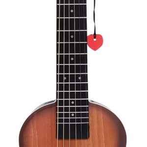 23" Acoustic Guitar, Kids 6 String Toy Guitar - Realistic Steel Strings - Beginner Practice First Musical Instrument for Children, Toddlers (Walnut)