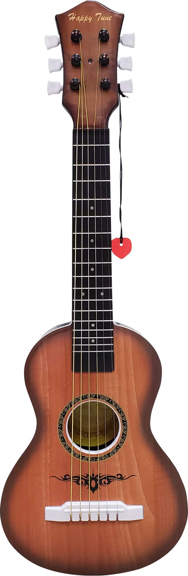 23" Acoustic Guitar, Kids 6 String Toy Guitar - Realistic Steel Strings - Beginner Practice First Musical Instrument for Children, Toddlers (Walnut)