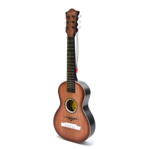 23" Acoustic Guitar, Kids 6 String Toy Guitar - Realistic Steel Strings - Beginner Practice First Musical Instrument for Children, Toddlers (Walnut)