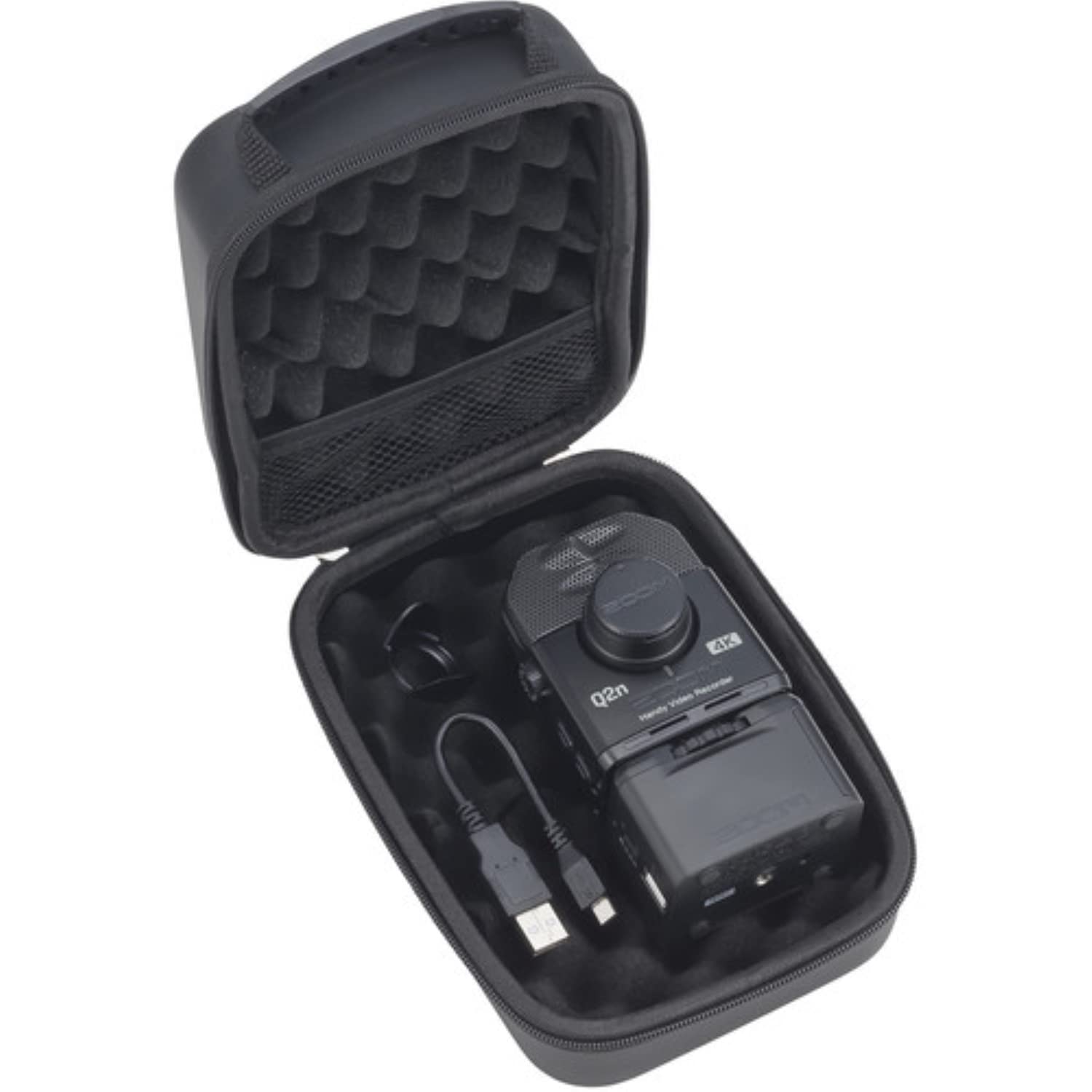 Zoom SCU-20 Universal Soft Shell Case For Zoom Recorders and Accessories, Lightweight, Padded Waffle-Shaped Foam Pads, Small Size