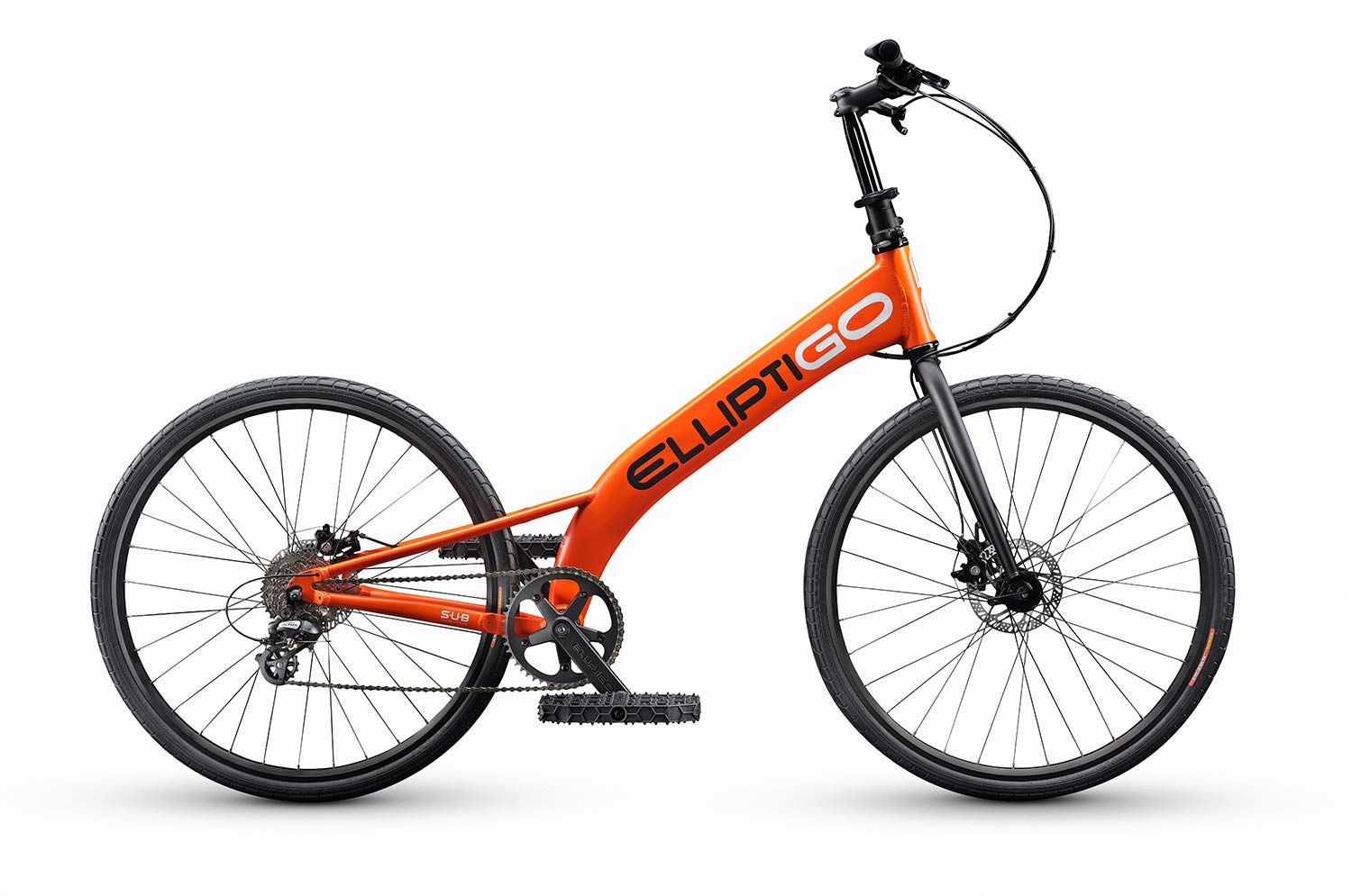 ElliptiGO RSUB Road Performance Outdoor Stand Up Bike and Best Hybrid Indoor Exercise Trainer, Orange