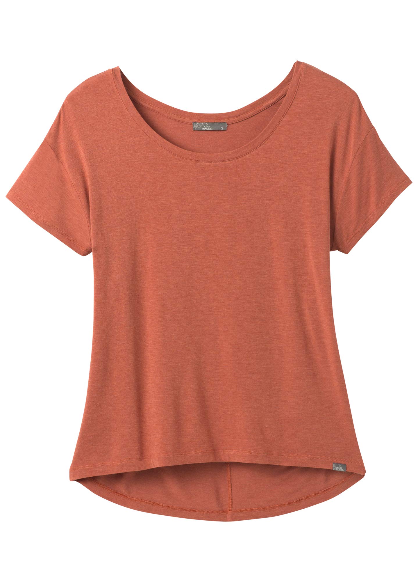 prAna Women's Foundation Slouch Top, Liqueur Heather, Large