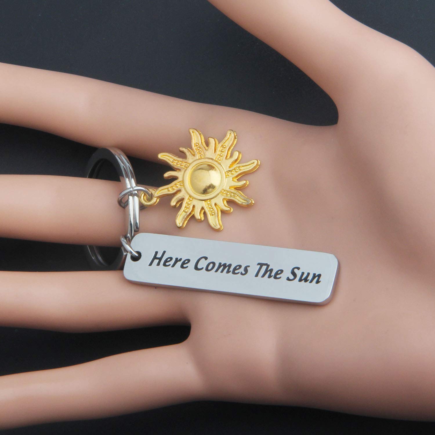 Lywjyb Birdgot Lyrics Gift Inspiring Meaningful Gift Here Comes The Sun Key Rings