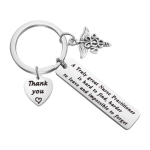 ensianth nurse practitioner gift np keychain a truly great nurse practitioner is hard to find keychain nurse appreciation gifts (np keychain)