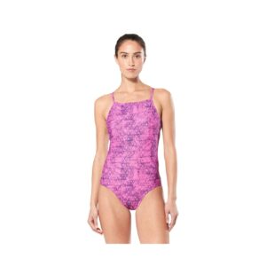 speedo women's turnz flashback one piece blush pink d36