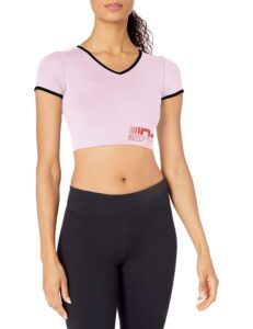 reebok workout ready meet you there bralette tee, pixel pink, 4x26w