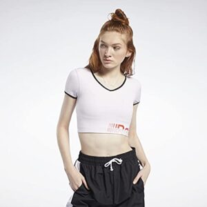 Reebok Workout Ready Meet You There Bralette Tee, Pixel Pink, 4X26W