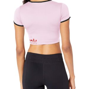 Reebok Workout Ready Meet You There Bralette Tee, Pixel Pink, 4X26W