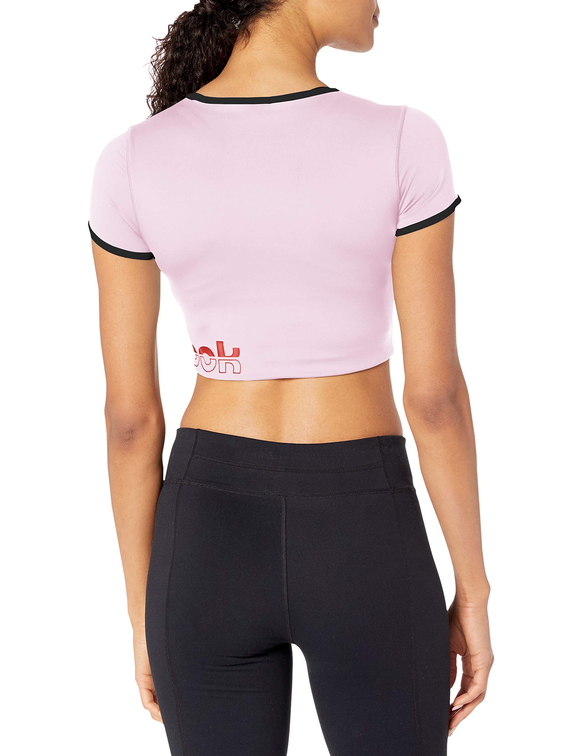 Reebok Workout Ready Meet You There Bralette Tee, Pixel Pink, 4X26W