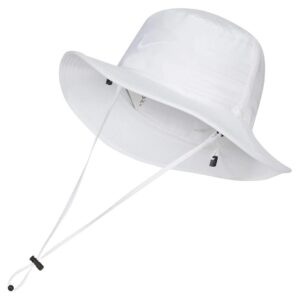 nike golf dri-fit uv sun bucket hat (white/white, l/xl)