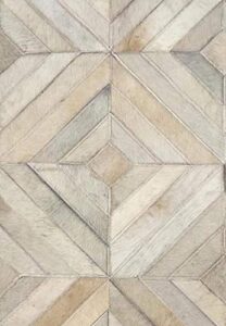 leather area rug patchwork beige color moroccan style in various sizes from cow hide | luxury carpet for indoor use (9'x12')