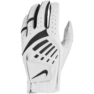 nike men's dura feel ix golf gloves 2-pack medium/large worn on right hand