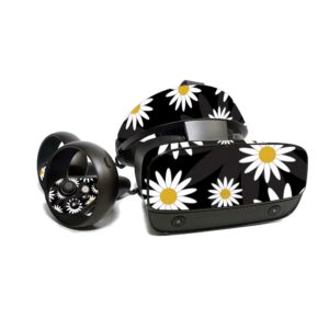 mightyskins skin for oculus rift s - daisies | protective, durable, and unique vinyl decal wrap cover | easy to apply, remove, and change styles | made in the usa