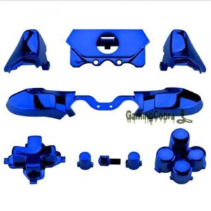 Full Set for One, Thumbsticks ABXY Buttons Dpad Replace Part for Microsoft One Controller 3.5mm Jack(Blue)