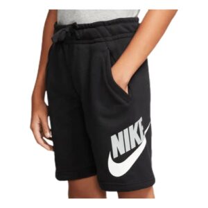 Nike Boy's Sportswear Club + HBR Fleece Shorts (Big Kids) Black/Black LG (14-16 Big Kid)