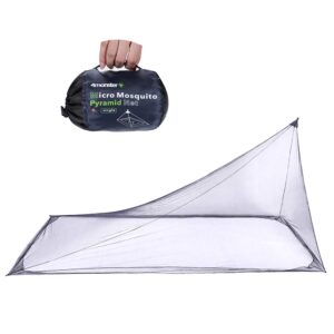 4monster camping insect net with carry bag, compact and lightweight, fits bed,sleeping bags,tent (single)