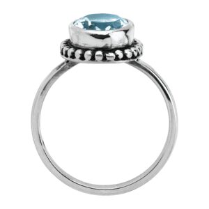 Silpada 'Sandbar' Natural Blue Topaz Ring in Sterling Silver, Size 6, Size 6