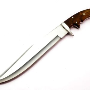 UK UNIQUE SHARP KNIVES D2 Stainless Steel BK-3046 Handmade 16.00 Inches Full tang Hunting Knife -Beautiful Rose Wood Handle