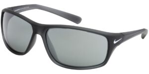 nike ev1134-010 adrenaline sunglasses matte anthracite/silver frame color, grey with silver mirror lens tint