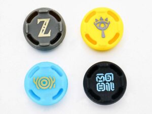 silicone thumb stick analog joystick thumb grip caps cover case for switch ns joy-con console(1set)