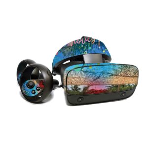 mightyskins skin for oculus rift s - tropical resort | protective, durable, and unique vinyl decal wrap cover | easy to apply, remove, and change styles | made in the usa