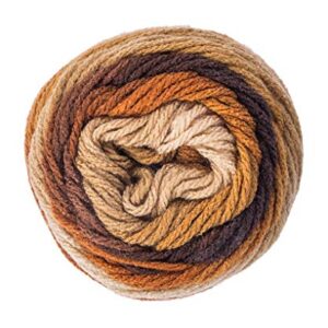 Bulk Buy: Red Heart Super Saver (2-Pack) (Latte Stripes, 5 oz Each Skein)