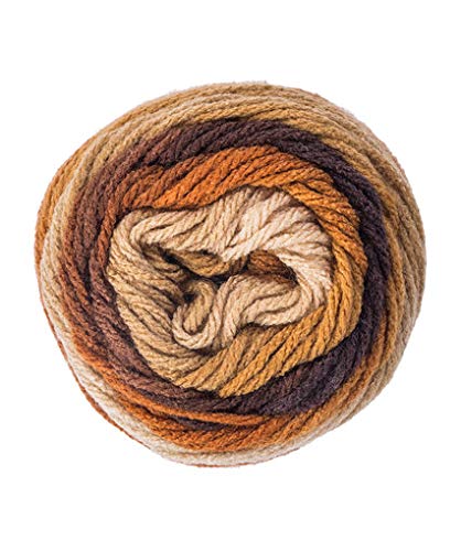 Bulk Buy: Red Heart Super Saver (2-Pack) (Latte Stripes, 5 oz Each Skein)