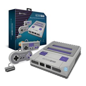 hyperkin retron 2 hd gaming console for nes/super nes/super famicom (gray)