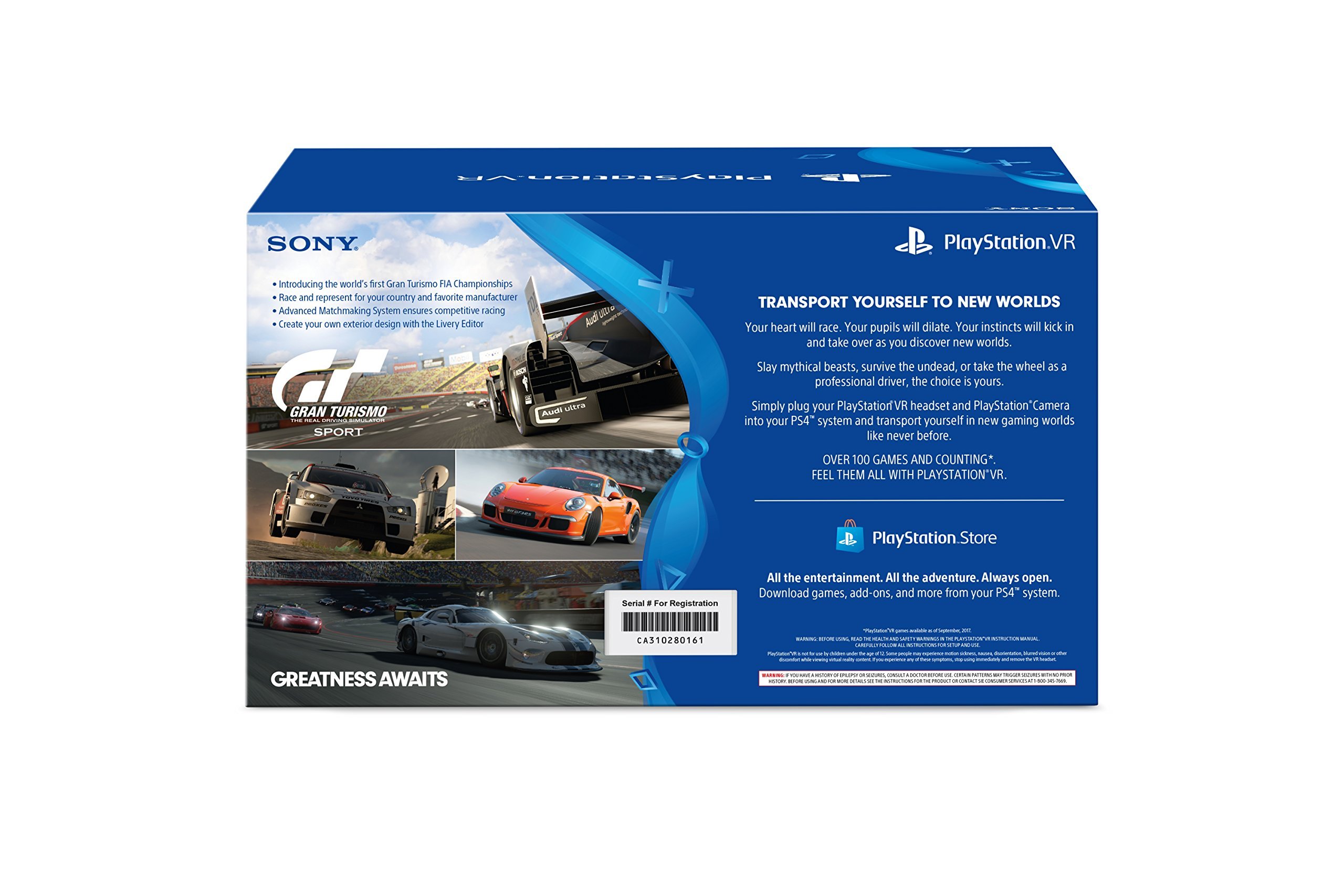 Playstation VR - GT Sport Bundle [Discontinued] (Renewed) [Video Game]