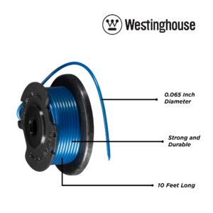 Westinghouse Outdoor Power Equipment 065" Single Feed String Trimmer Line Replacement Spool, One Pack