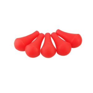 AMEYXGS 24pcs Archery Traditional Rubber Blunt Arrow Points Glue-On Field Arrowheads 6mm and 8mm Soft Safe Rubber Arrow Tips for Beginner Teenager Target Shooting Practice Arrow Accessory (red, 6mm)