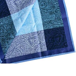 COOUSML Mens Soft Cotton Handkerchiefs Paisley Assorted Hankies Gift Set