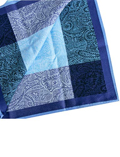 COOUSML Mens Soft Cotton Handkerchiefs Paisley Assorted Hankies Gift Set