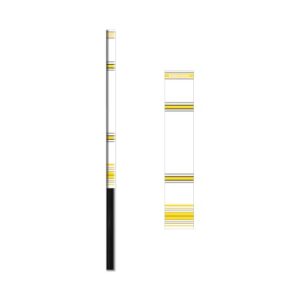 bohning 7" traditional arrow wraps, standard, crested yellow