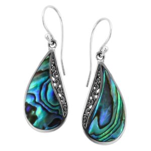 shop lc abalone shell 925 sterling silver dangle drop earrings beach fashion jewelry gifts for women birthday gifts