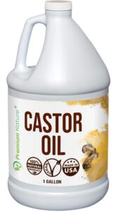 castor oil pure carrier oil - cold pressed castor oil for essential oils mixing natural skin moisturizer body & face, eyelash caster oil, eyelashes eyebrows lash & hair growth serum 1 gallon