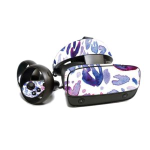 mightyskins skin for oculus rift s - blue petals | protective, durable, and unique vinyl decal wrap cover | easy to apply, remove, and change styles | made in the usa