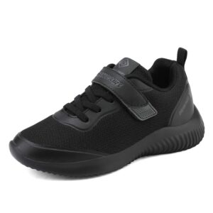 dream pairs boys girls shoes kids tennis ez-ons breezerunners running athletic walking sneakers,size 3 little kid,all/black,contact-k