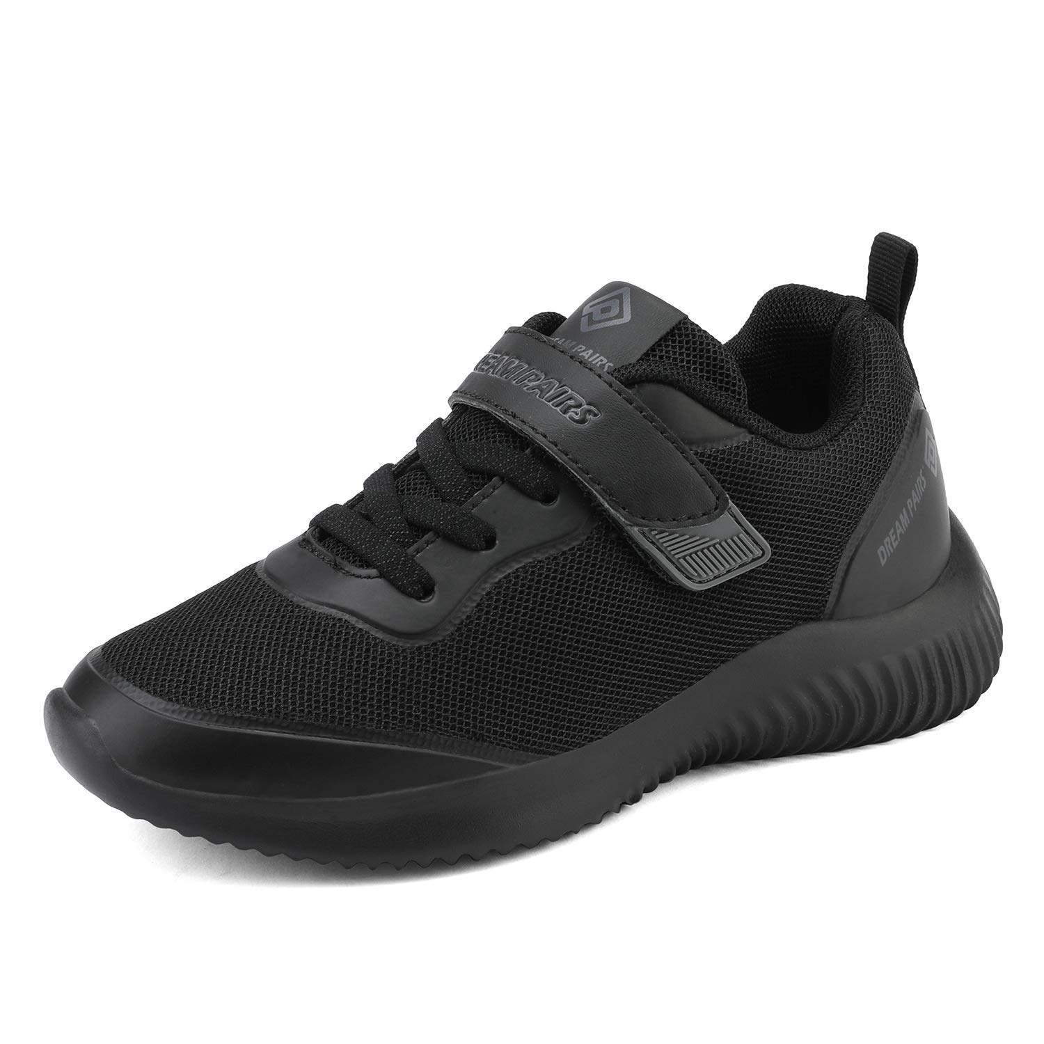 DREAM PAIRS Boys Girls Shoes Kids Tennis EZ-Ons BreezeRunners Running Athletic Walking Sneakers,Size 3 Little Kid,All/Black,Contact-K