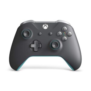 microsoft - wireless controller for xbox one and win 10 - gray/blue - wl3-00105 (renewed)