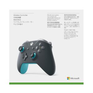 Microsoft - Wireless Controller for Xbox One and Win 10 - Gray/Blue - WL3-00105 (Renewed)