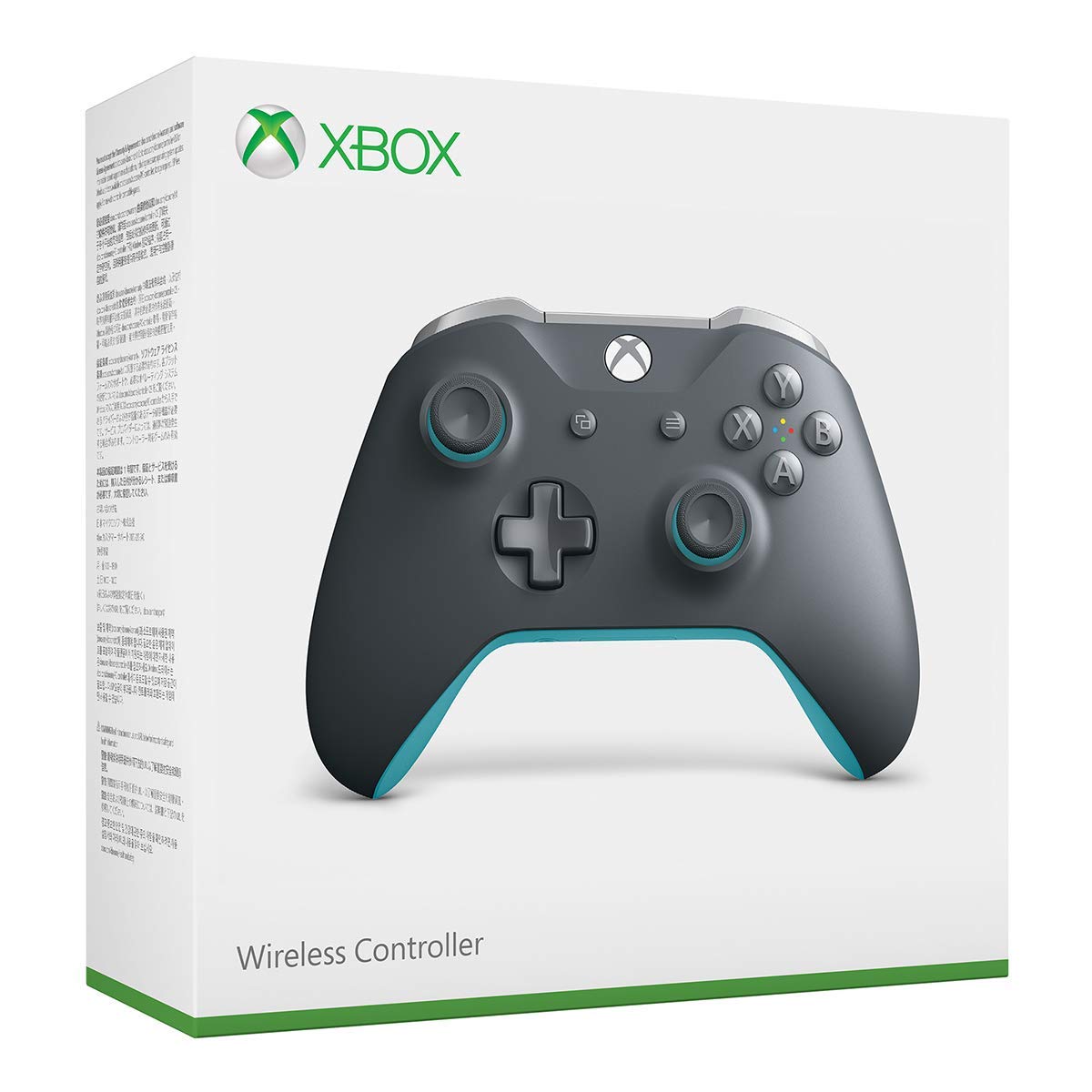 Microsoft - Wireless Controller for Xbox One and Win 10 - Gray/Blue - WL3-00105 (Renewed)