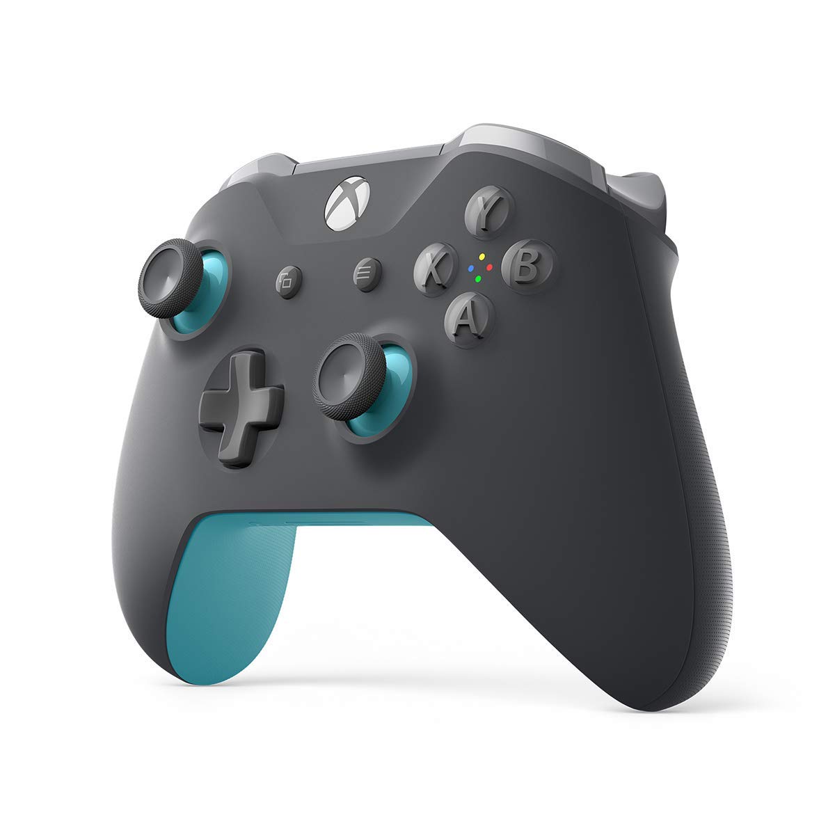 Microsoft - Wireless Controller for Xbox One and Win 10 - Gray/Blue - WL3-00105 (Renewed)