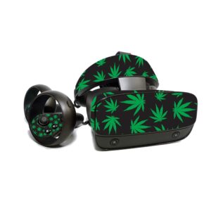 mightyskins skin for oculus rift s - marijuana | protective, durable, and unique vinyl decal wrap cover | easy to apply, remove, and change styles | made in the usa