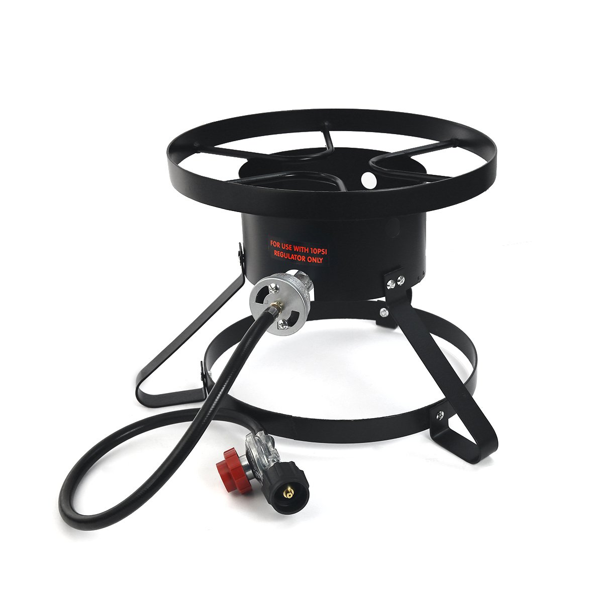 XtremepowerUS High Pressure Stove Single Burner w/Regulator & Hose Outdoor Propane Portable Camping Cooking Range