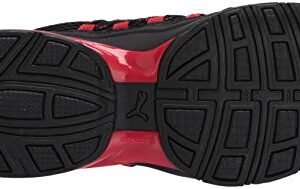 PUMA Mens Axelion Cross Trainer, SPARK PUMA Mens Black-High Risk Red, 10.5