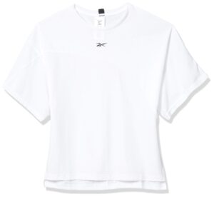 reebok training supply style tee, white, x-small