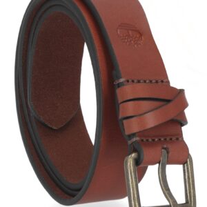 Timberland womens Casual Leather Belt for Jeans, Brown (Criss Cross), Medium (33-39)