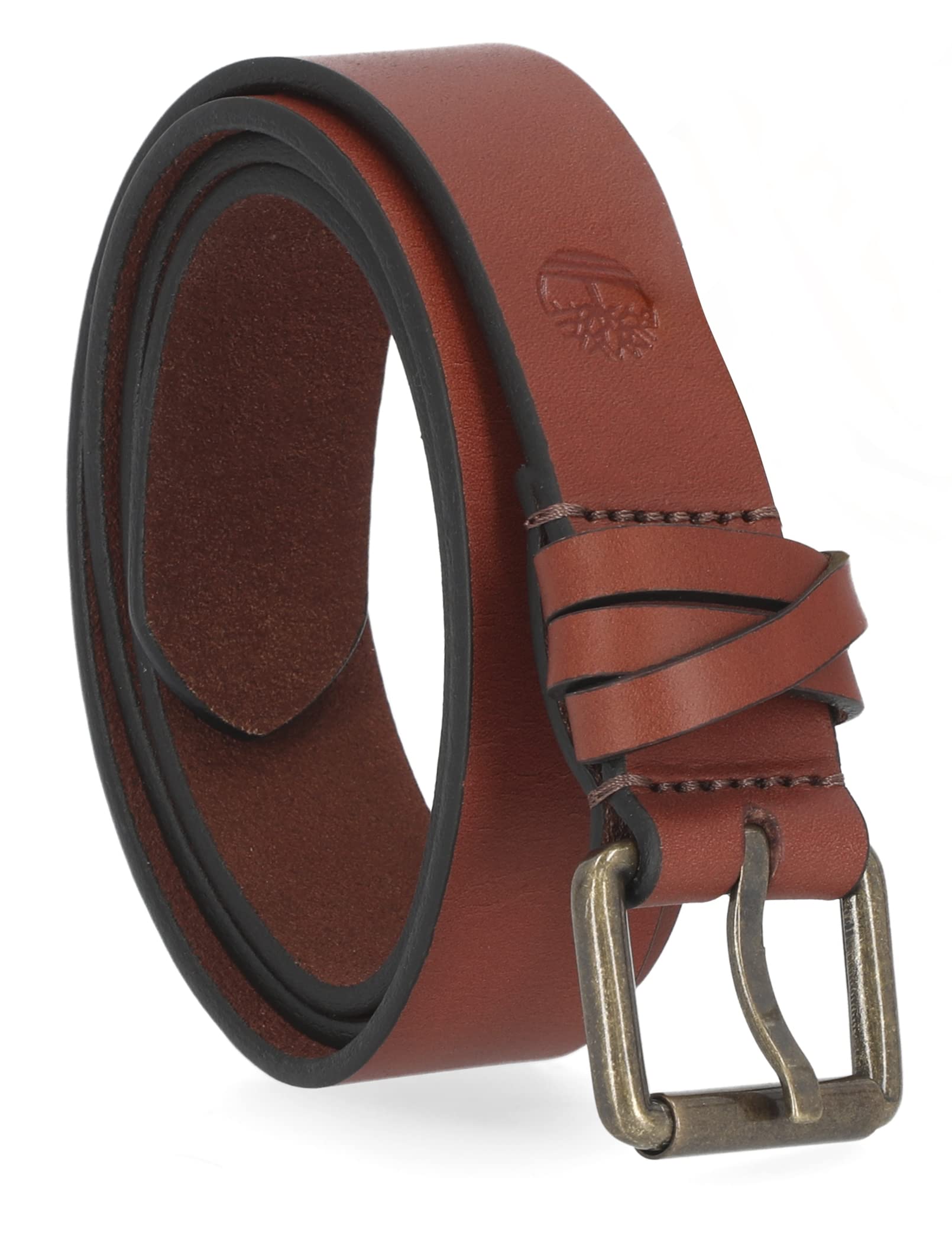 Timberland womens Casual Leather Belt for Jeans, Brown (Criss Cross), Medium (33-39)